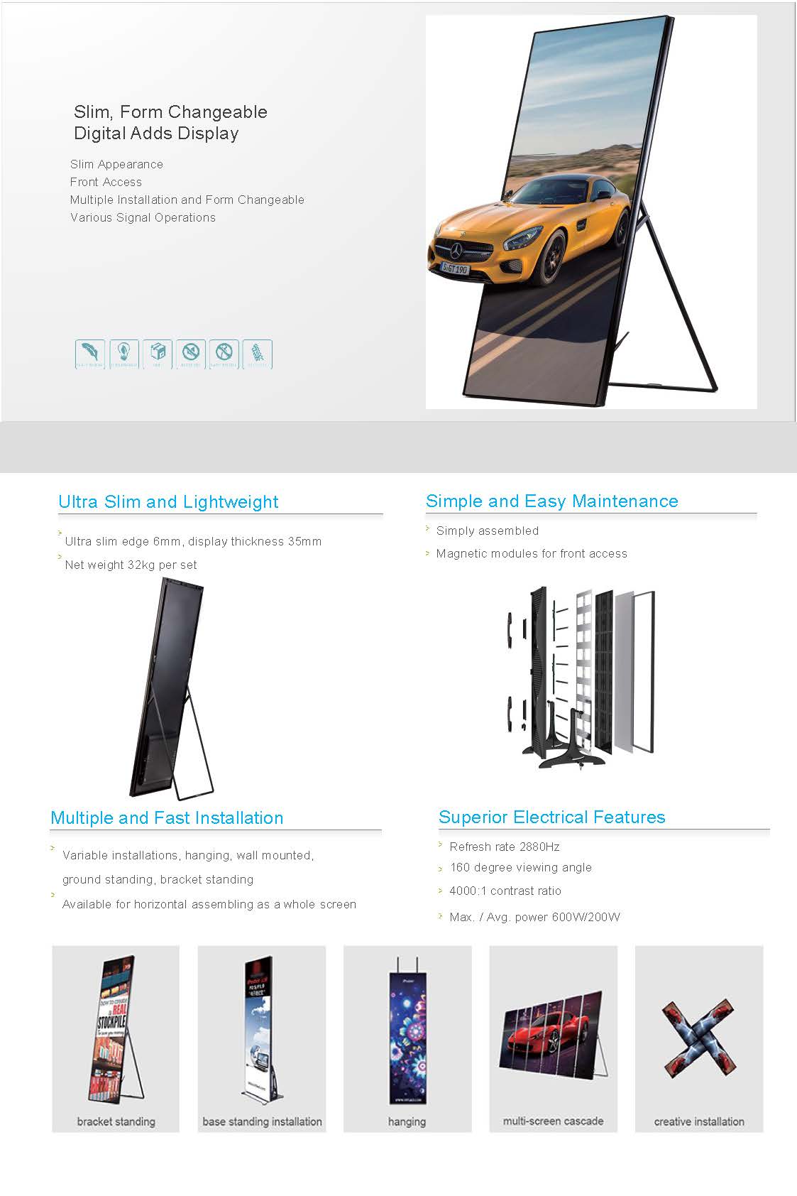 Smart Poster Screen - Buy Smart Poster Screen Product on ShenZhen ...